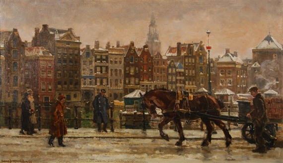 Frans Langeveld | Le Damrak à Amsterdam | MutualArt
