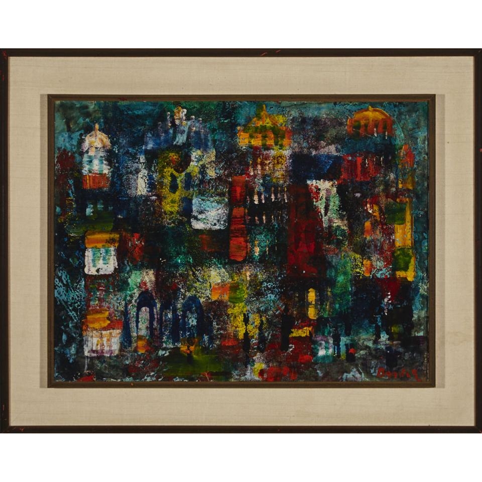 Samuel Bookatz | CITY SCAPE AT NIGHT | MutualArt