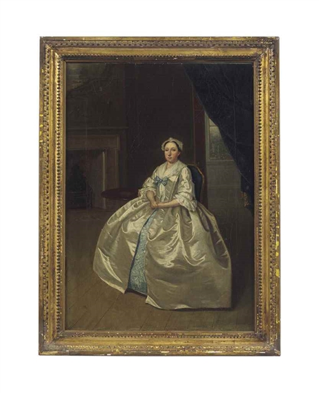 Arthur Devis | Portrait of a lady, said to be a member of the Lister ...