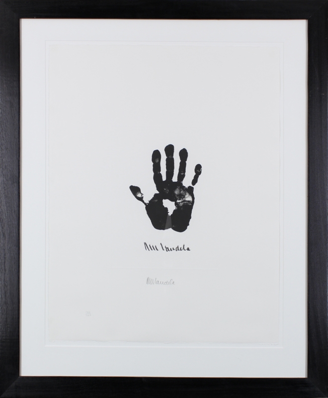 Black Hand Print Left