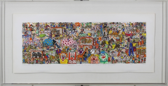 James Rizzi | When the Circus Comes to Town (1988) | MutualArt