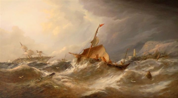 William Henry Williamson | Storm off Whitby | MutualArt