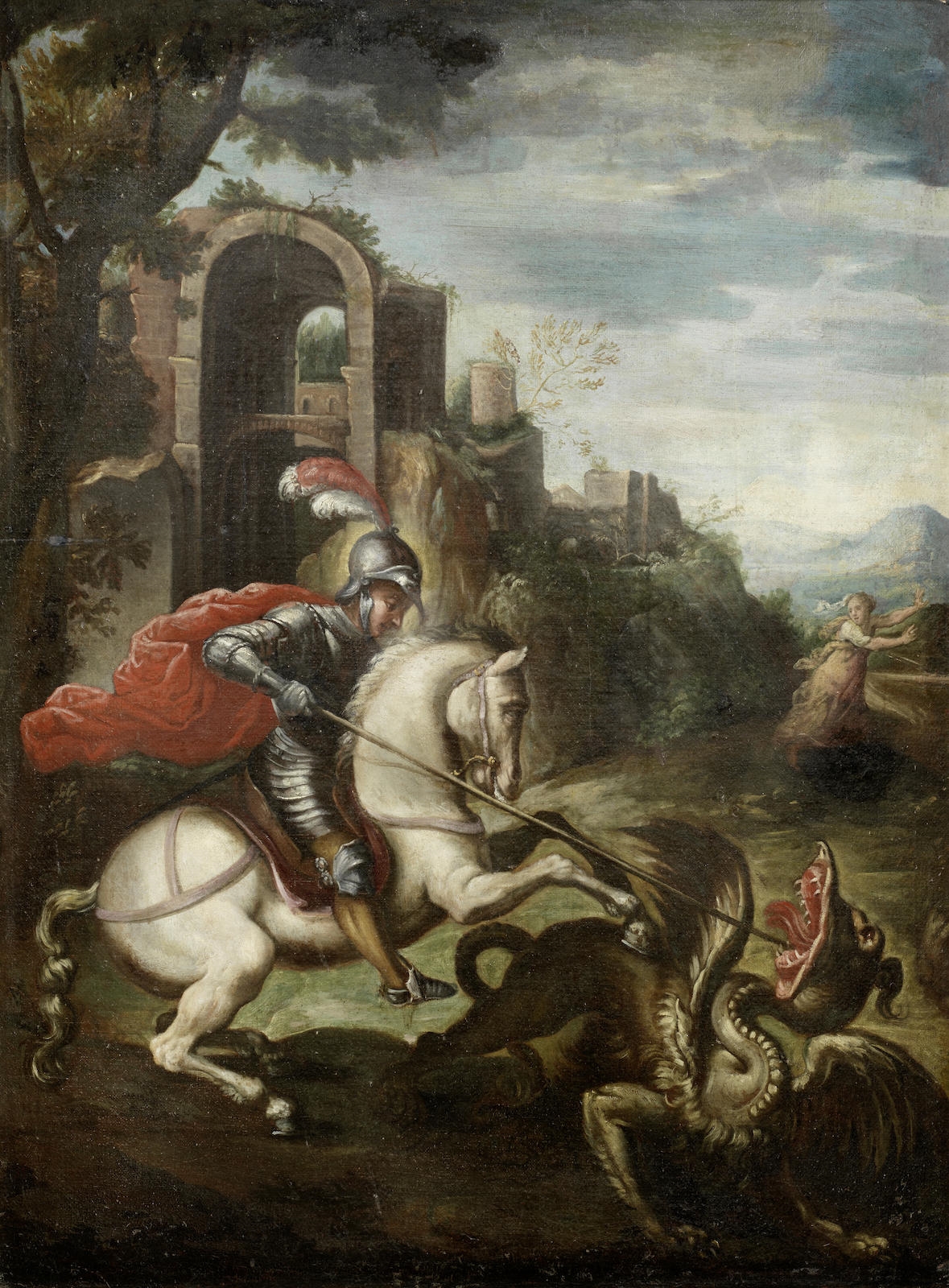 Giorgio Giulio Clovio | Saint George slaying the dragon | MutualArt