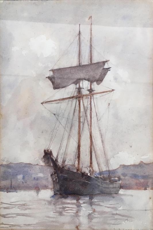 Henry Scott Tuke | The bather | MutualArt