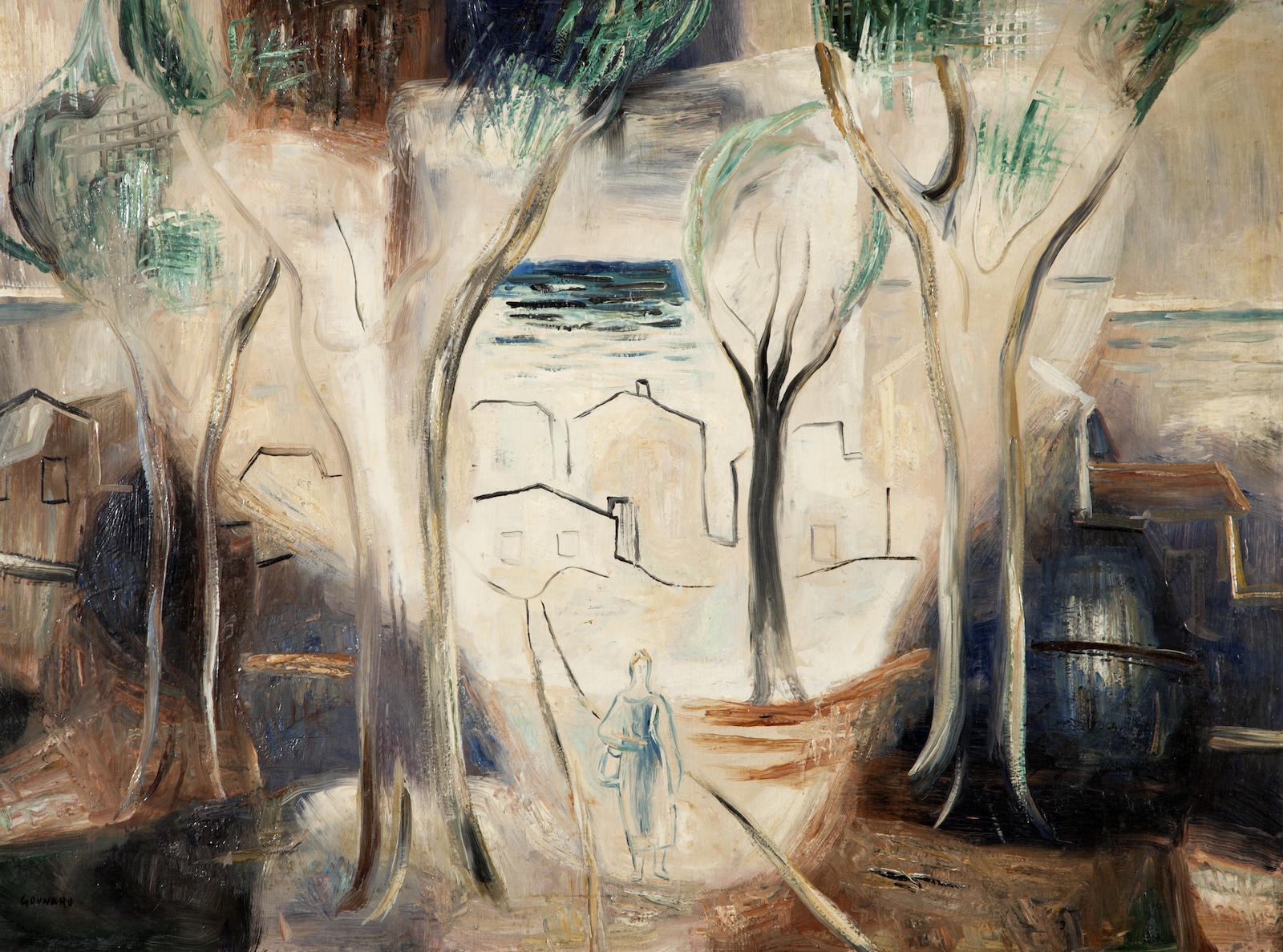 Giorgos Gounaropoulos | Odysseus fleeing after blinding cyclops ...