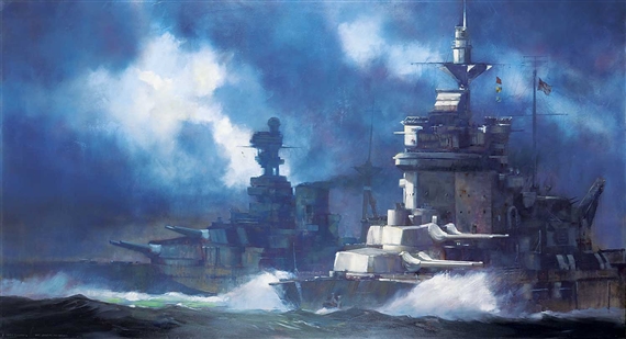 Chris Flodberg | HMS Warspite and Barham (2013) | MutualArt