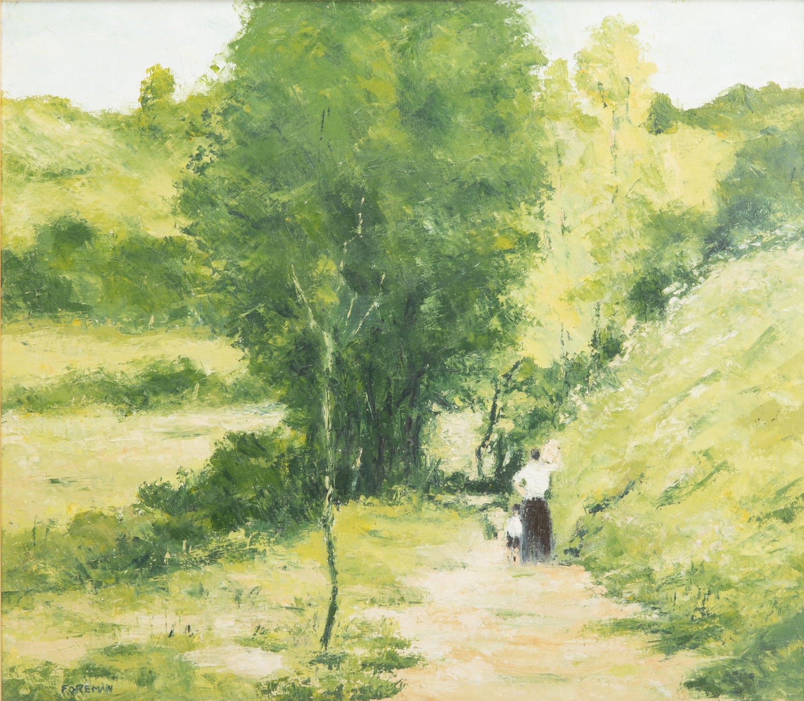 William Foreman | 3 Works: The Path at Arles, The Loing at Colingy and ...