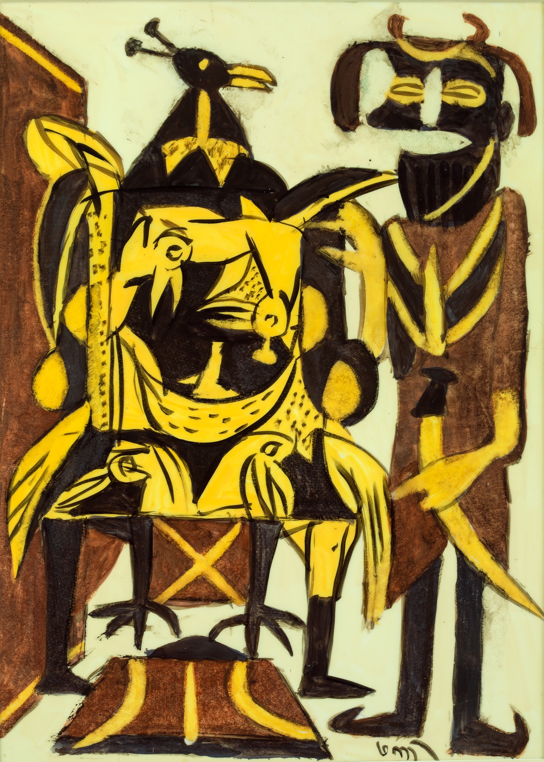 K.G. Subramanyan | Peacock Throne (2002) | MutualArt