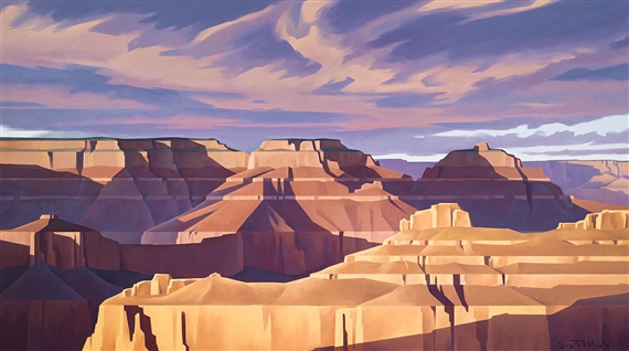 Ed Mell | Sunset Vishnu Temple (1987) | MutualArt