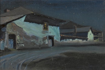 Charles Rollo Peters | Moonlight on a Medieval Village | MutualArt