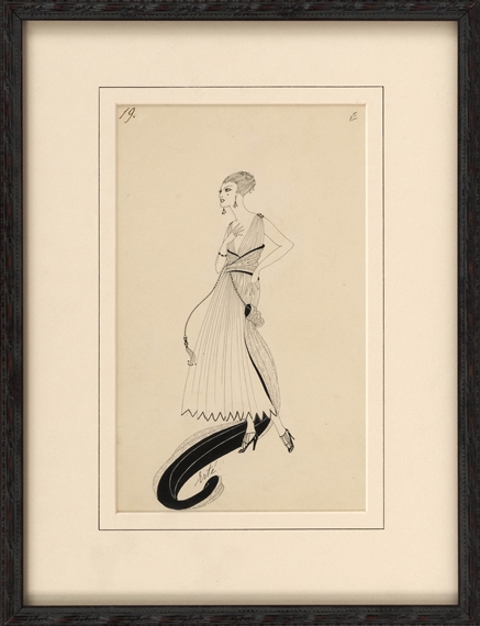 Erté | Portrait of an Elegantly Dressed Woman | MutualArt