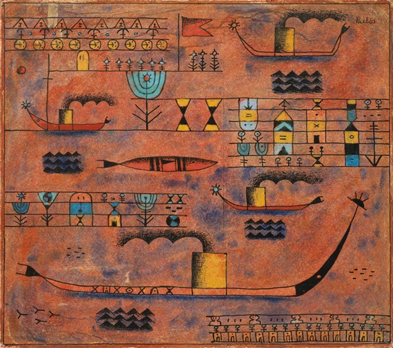 Manuel Pailós | Building with red fish | MutualArt