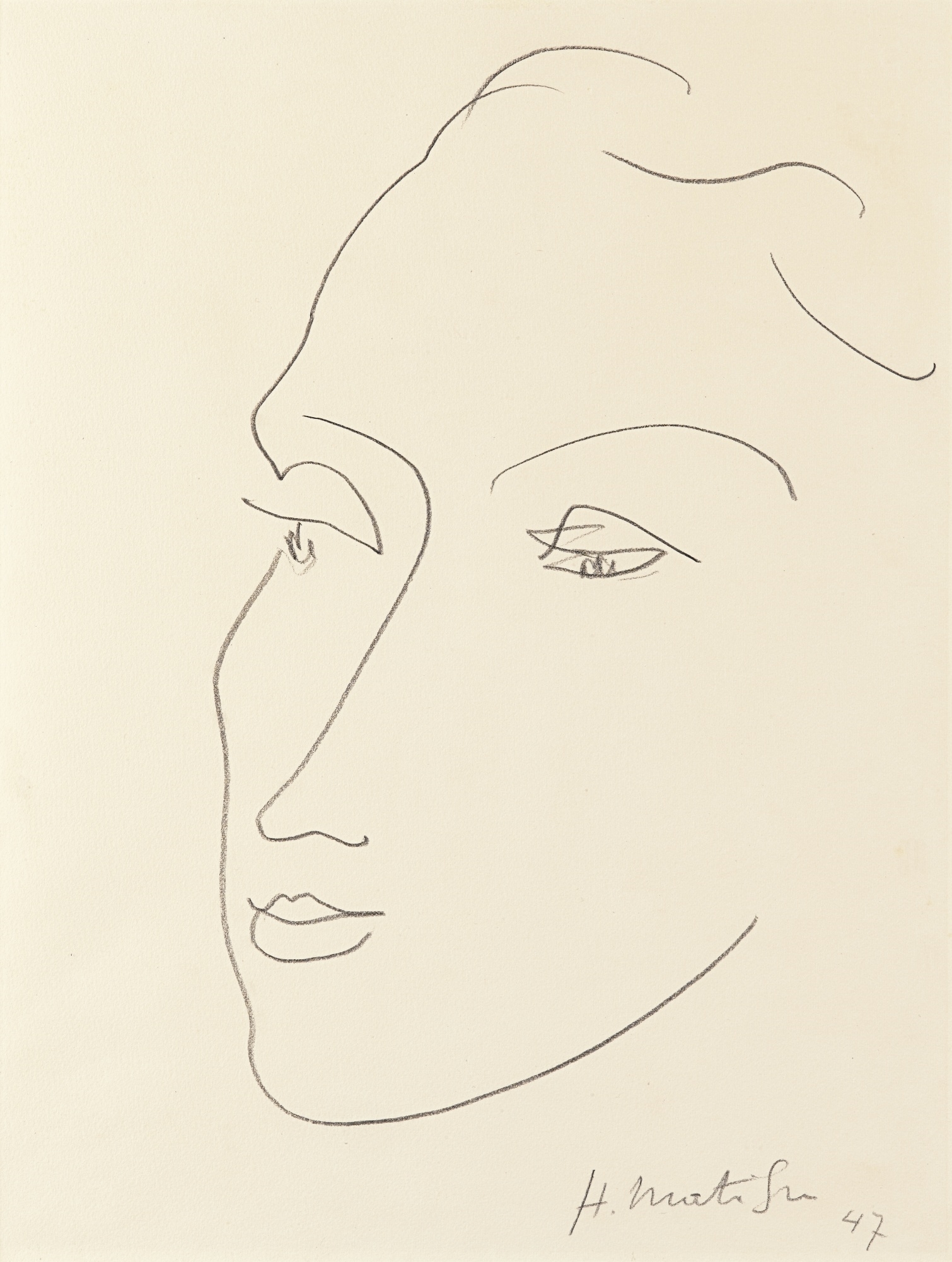 Henri Matisse | PORTRAIT DE LYDIA (1947) | MutualArt