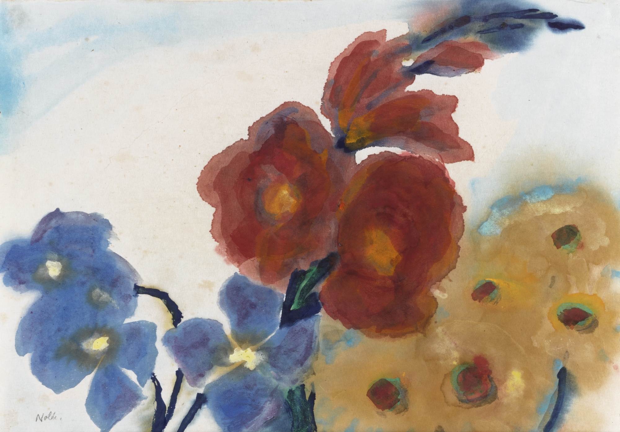Emil Nolde | BLUMEN STILLEBEN (STILL LIFE WITH FLOWERS) (1950 - 1952 ...