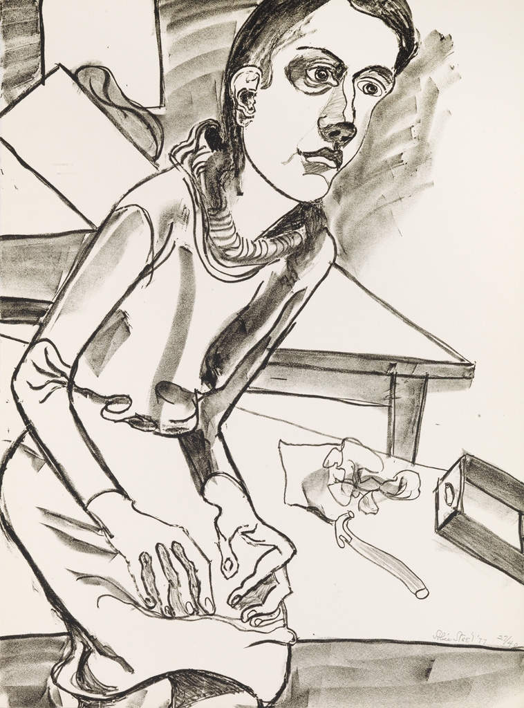 Alice Neel | 2 Works: Nancy, 1977, Benny Andrews, 1978 | MutualArt