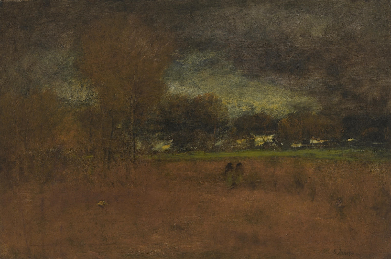 George Inness | Evening, Montclair (1890) | MutualArt