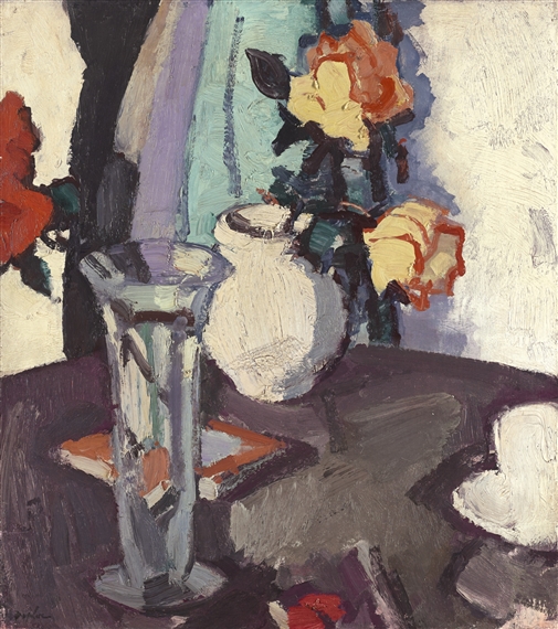 Samuel John Peploe | STILL LIFE WITH ROSES | MutualArt
