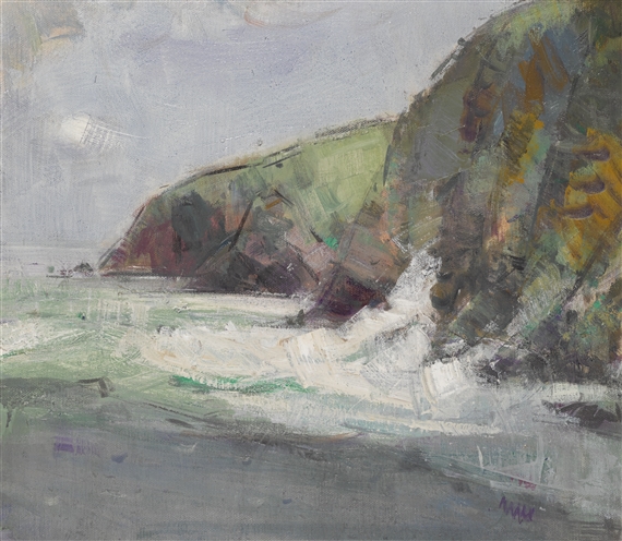 Gordon Bryce | WINTER SEA, COCKBURNSPATH (1997) | MutualArt