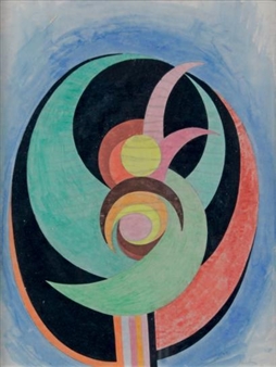 Auguste Herbin | Composition sur le nom ganguilhem (1942) | MutualArt