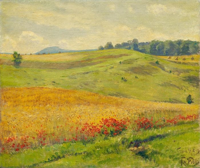 Fritz von Wille | Blooming Gorse on Mosenberg Mountain | MutualArt