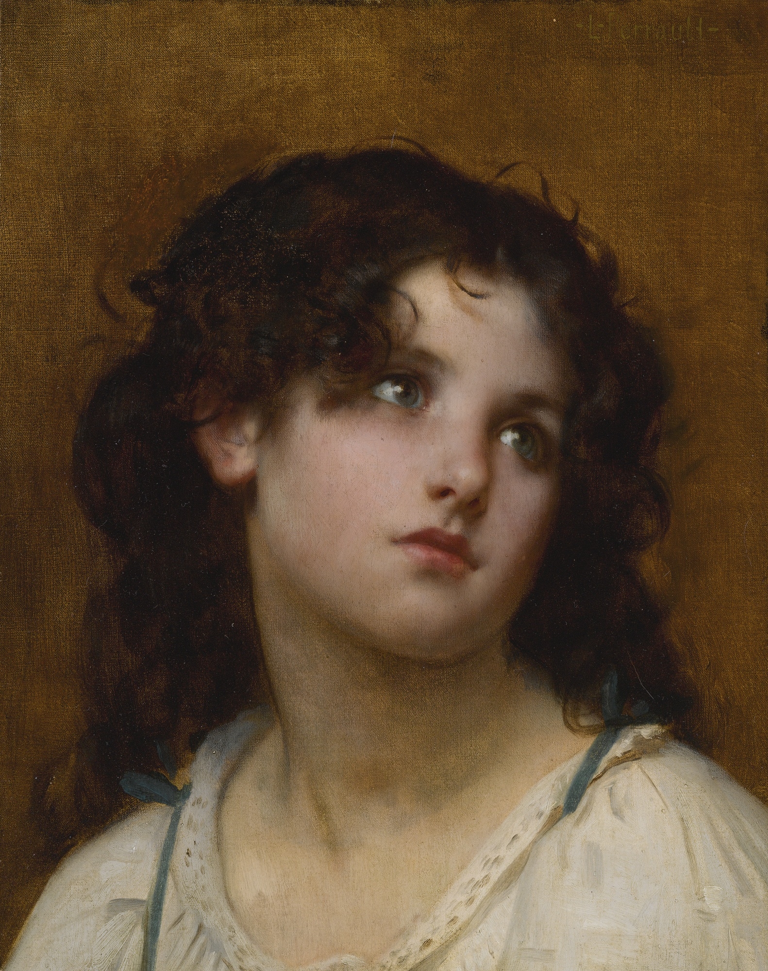 Léon Jean Bazile Perrault | PORTRAIT OF A YOUNG CHILD | MutualArt