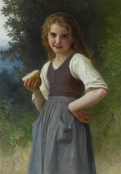 William Adolphe Bouguereau | LE GOÛTER AUX CHAMPS (1891) | MutualArt