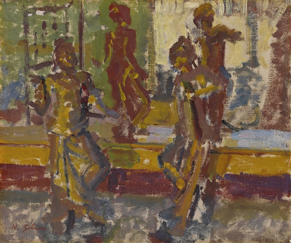 Harold Gilman | INDIAN FIGURES (Circa 1912) | MutualArt