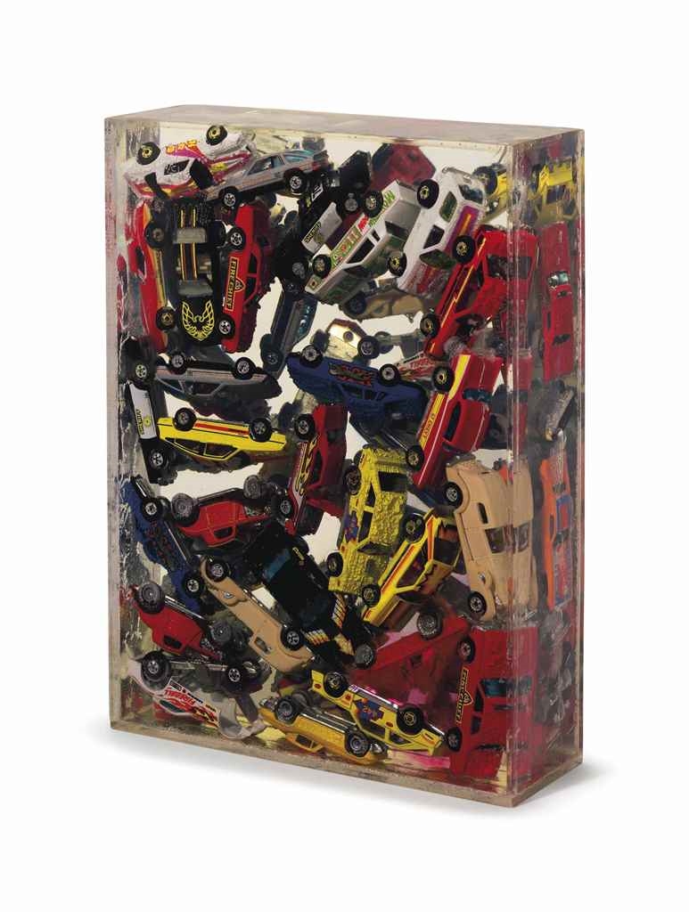 Arman | Car Accumulation (Matchbox Cars) (1985) | MutualArt
