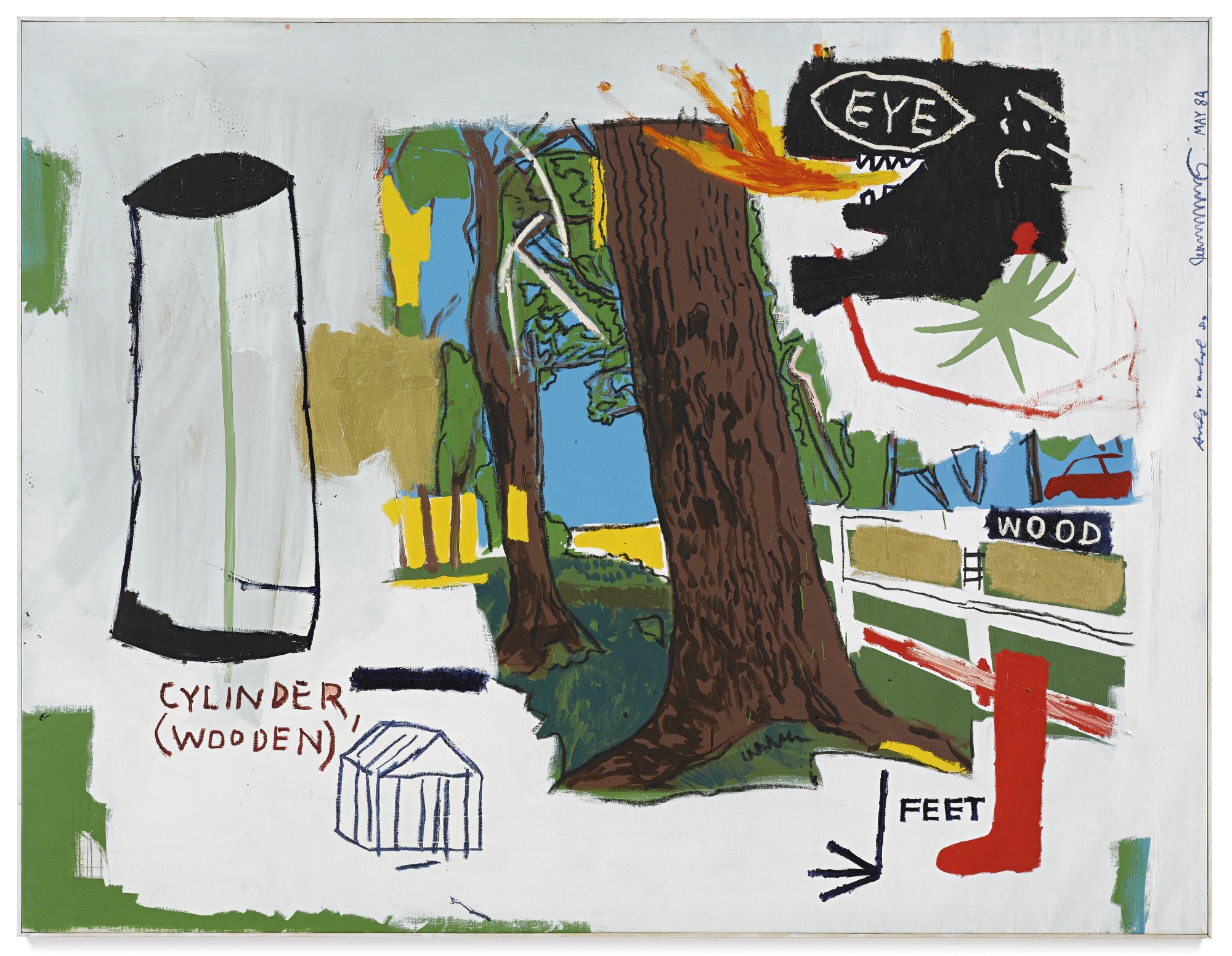 Jean-Michel Basquiat | WOOD (1984) | MutualArt