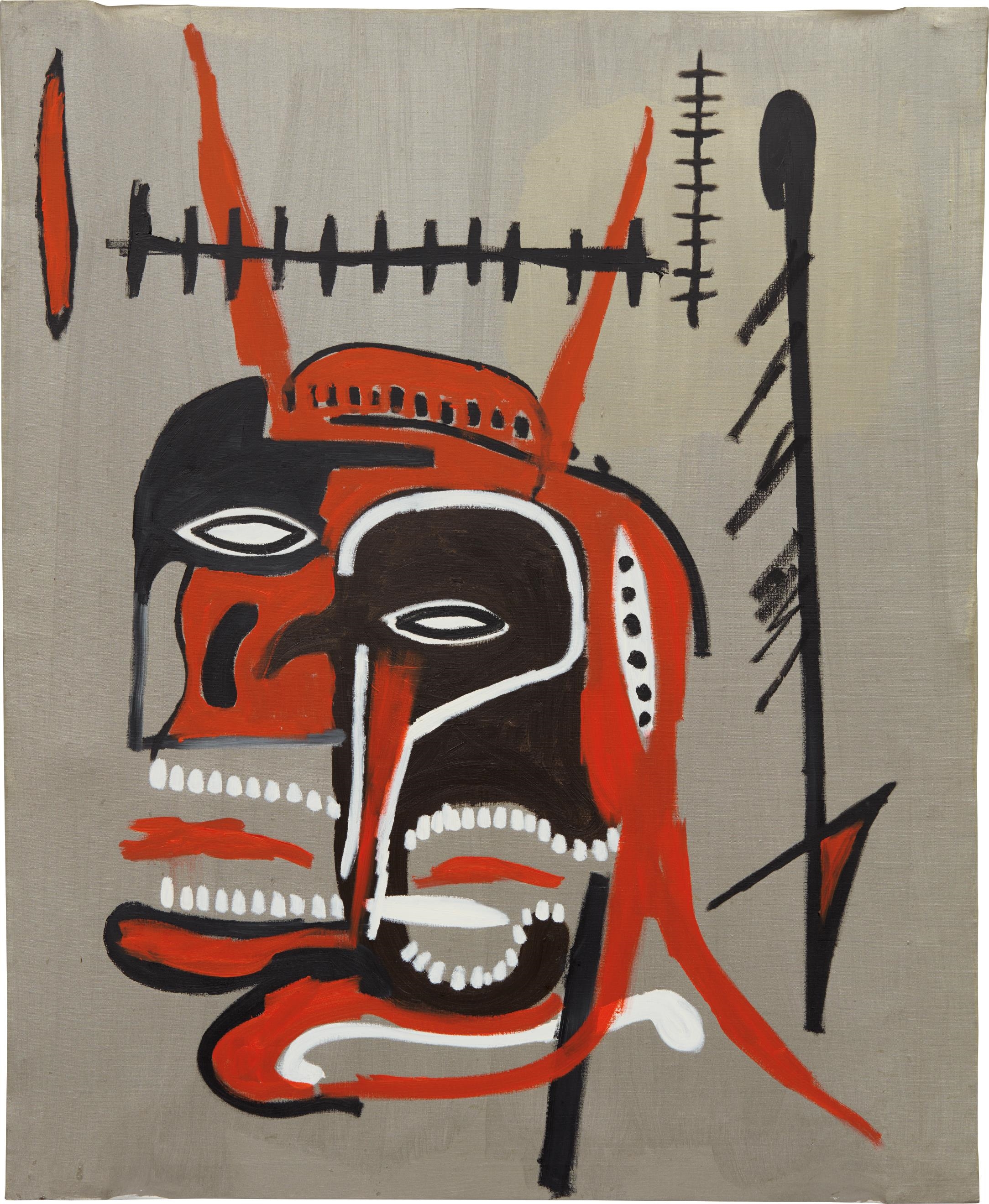 Jean-Michel Basquiat | Untitled (Devil's head) (1987) | MutualArt