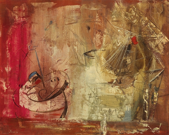 Edgar Jené | ‘Versunkenes’ (1954) | MutualArt