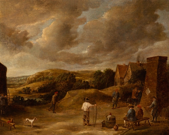 David Teniers the Younger | Peasants practising archery | MutualArt