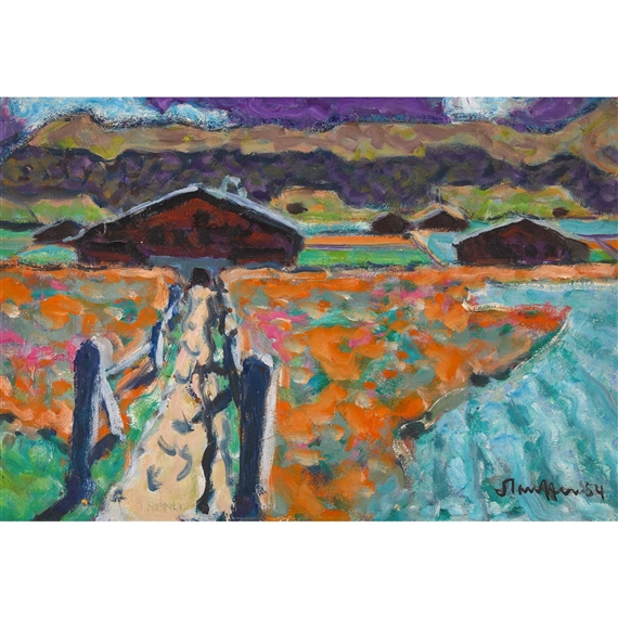 Fred Stauffer | Landschaft bei Lauenen (1954) | MutualArt