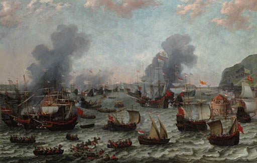 Adam Willaerts | The Battle of Gibraltar, 25 April (1607) | MutualArt