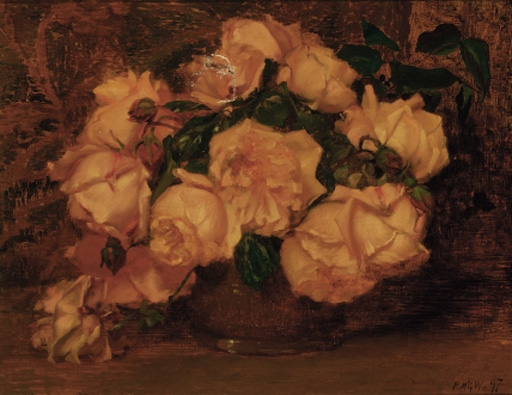 Peter MacGregor Wilson | Pink roses (1897) | MutualArt