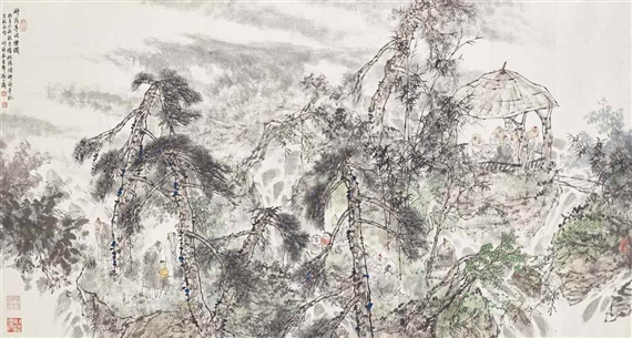 Mingming Wang | Drinking at the Pavilion (2005) | MutualArt