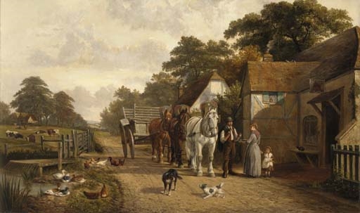 Samuel James Clark | The Lion Inn (1879) | MutualArt