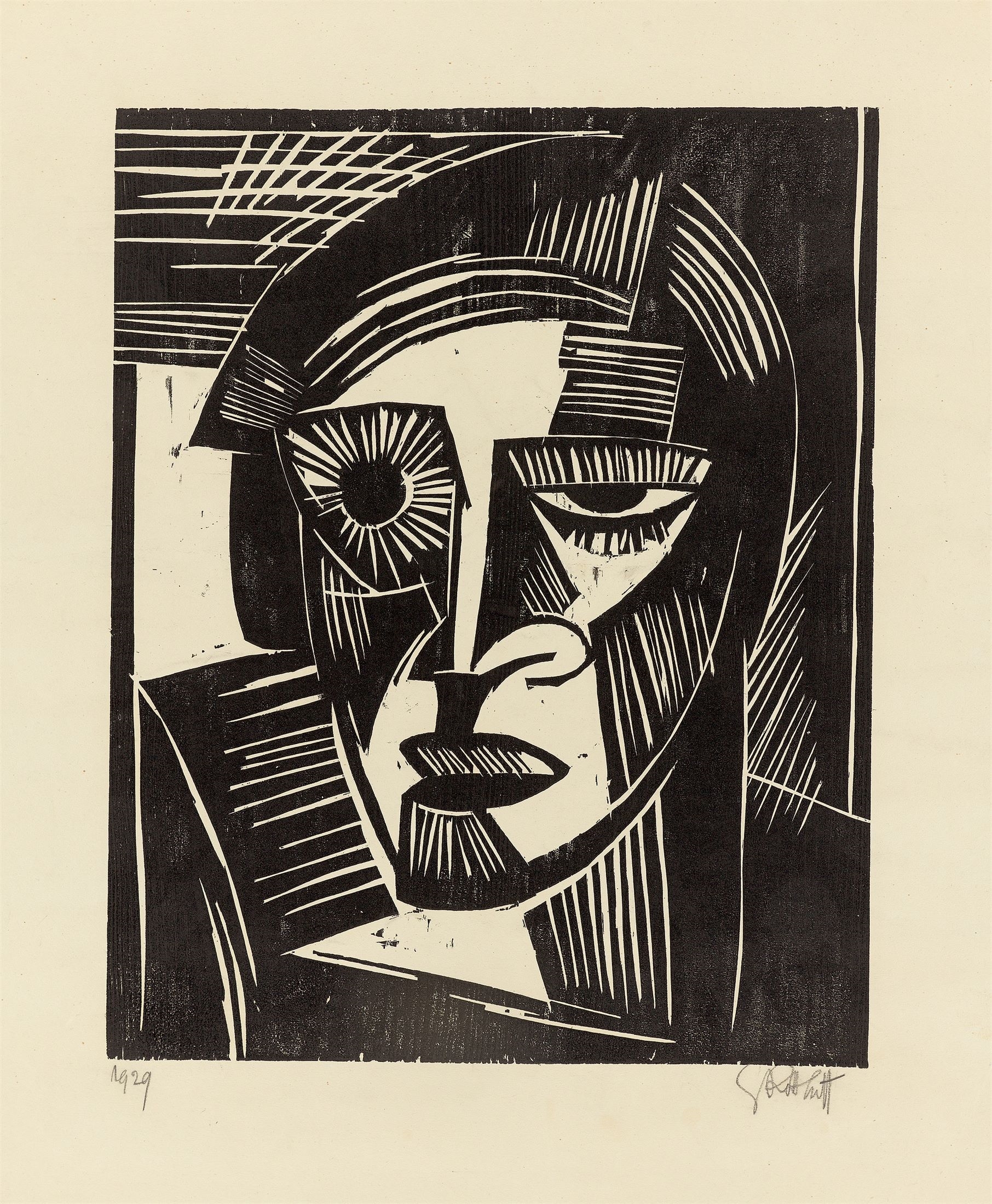 Karl Schmidt-Rottluff | Kopf (1919) | MutualArt