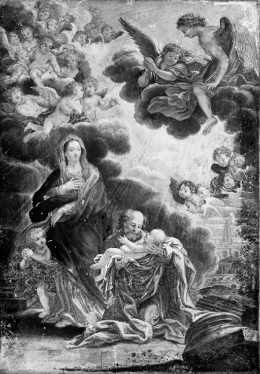 Pierre-Paul Sevin | The Holy Family surrounded by angels | MutualArt