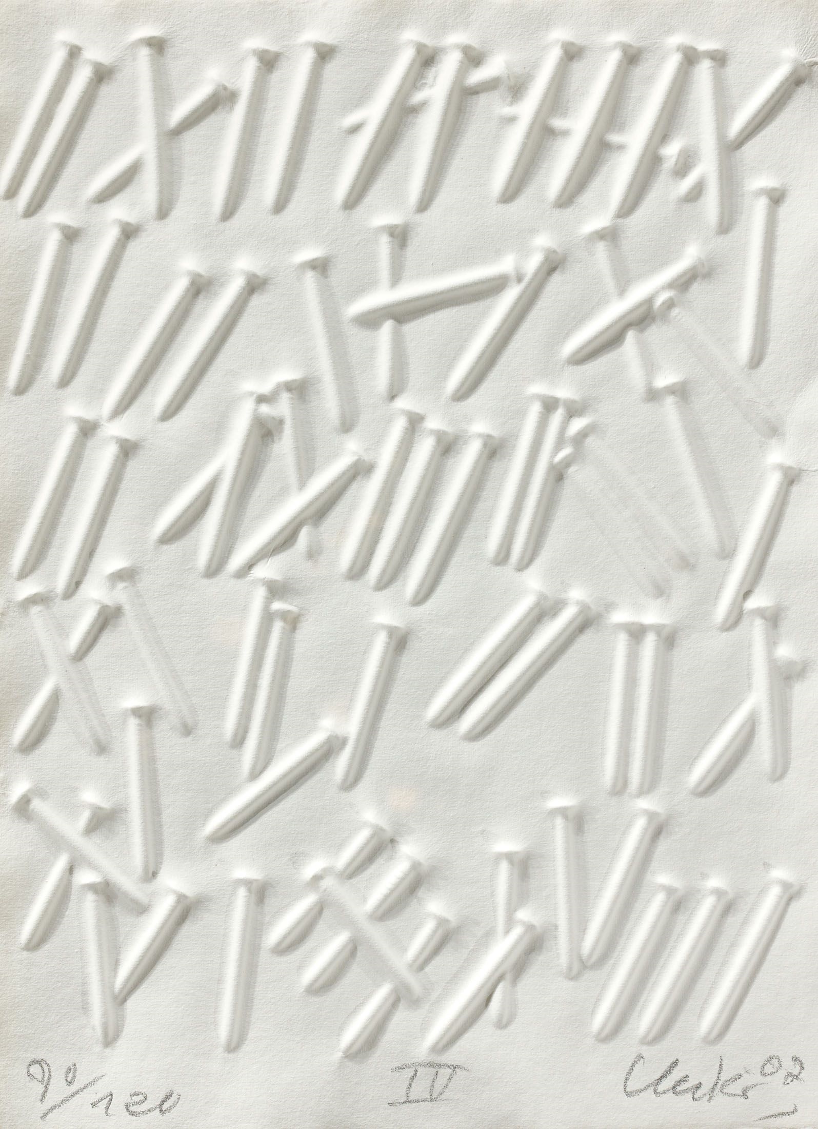 Günther Uecker | Four works: Opus Liber (2007) | MutualArt