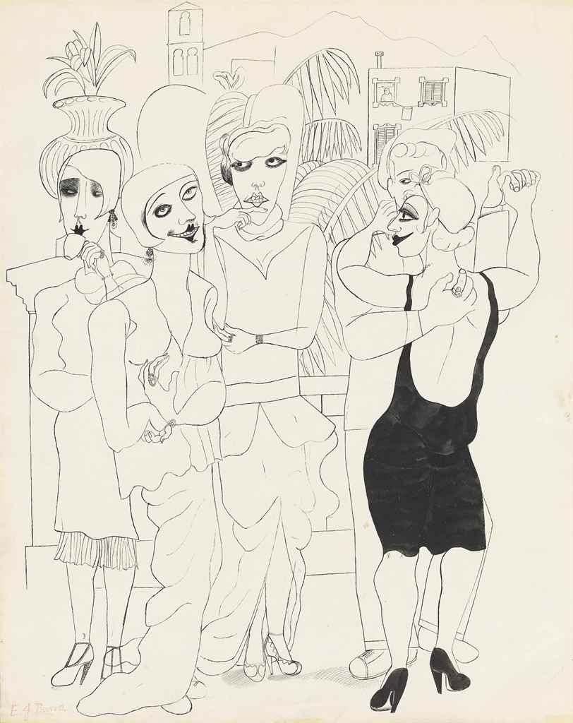 Edward Burra | Construction (Circa 1950) | MutualArt