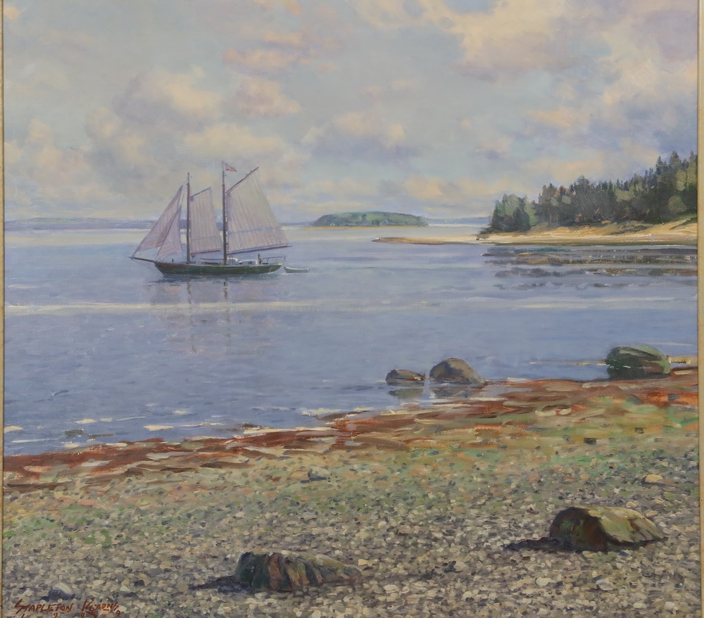 Stapleton Kearns | Sailing Off Sandy Point (1999) | MutualArt