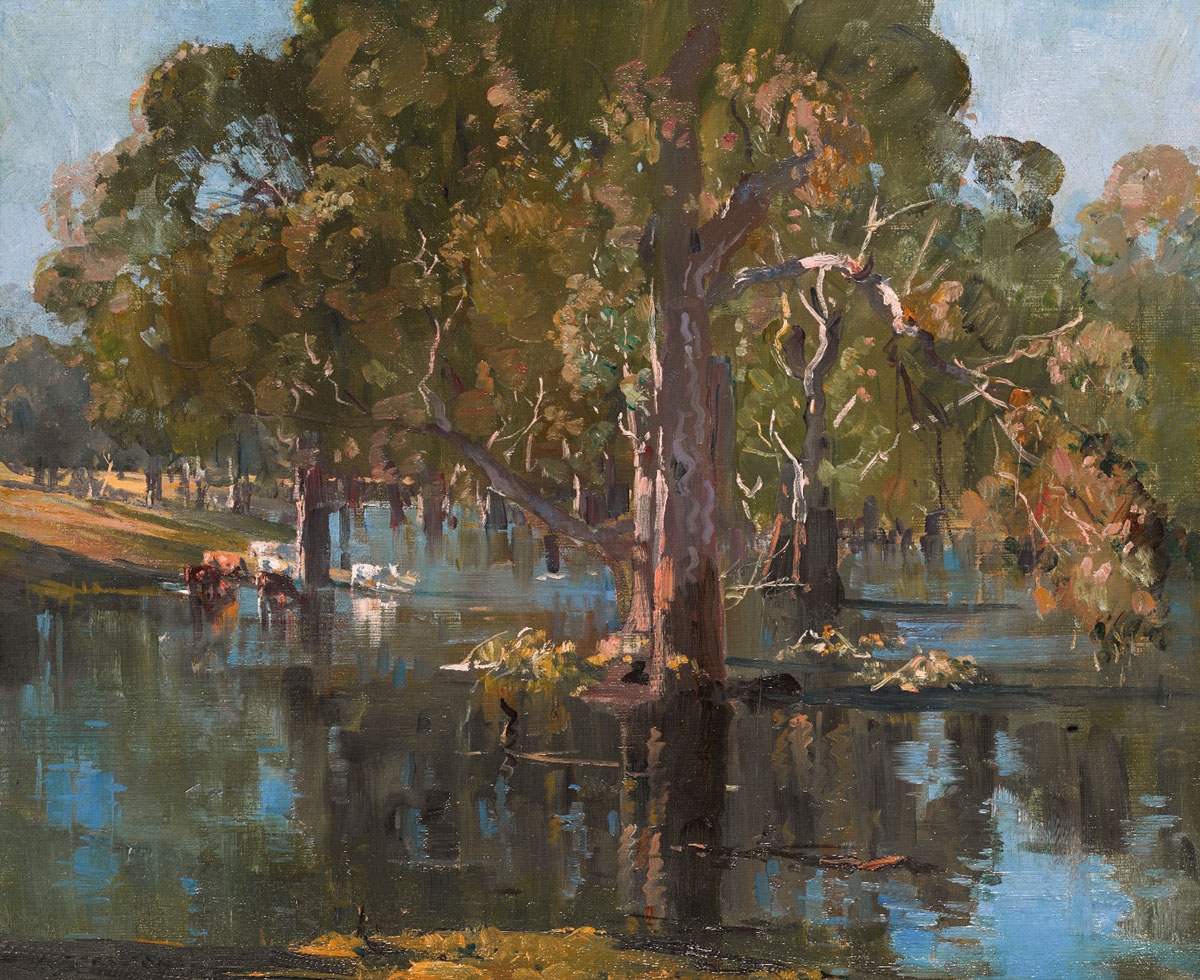Arthur Streeton | The Billabong (1928) | MutualArt