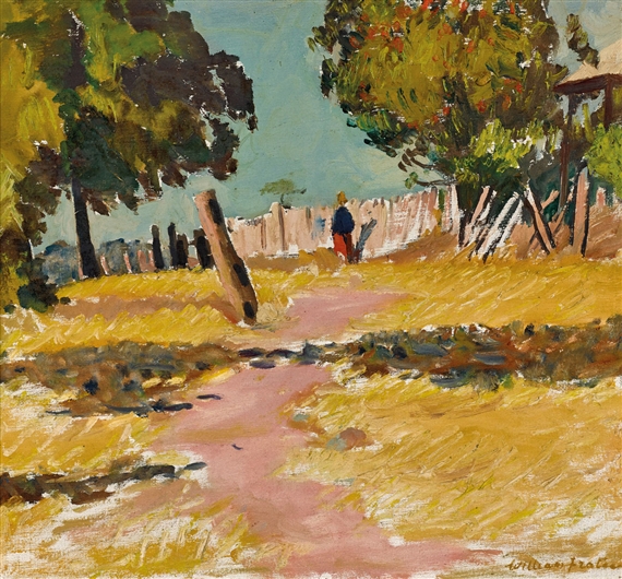 William Frater | Figure Beside the Fence | MutualArt