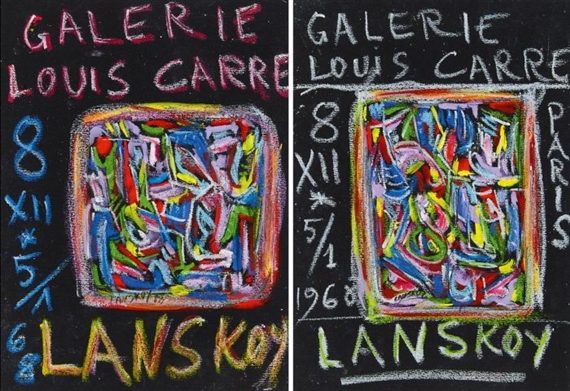 André Lanskoy | Two poster designs for an exhibition in the gallery ...