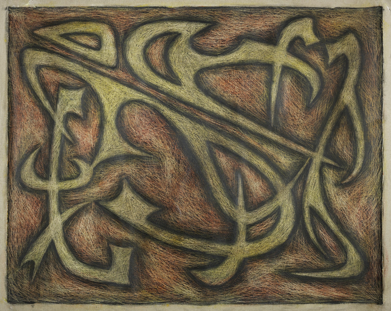 Syed Sadequain Ahmed Naqvi | Acrobats (1966) | MutualArt