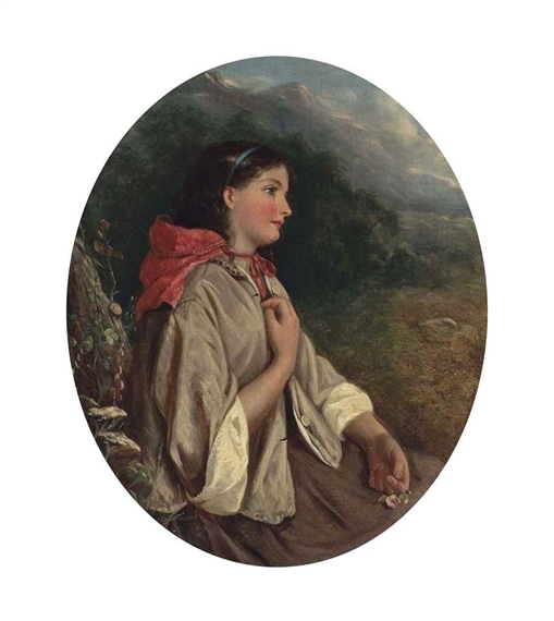Thomas Faed | A highland lass (1863) | MutualArt