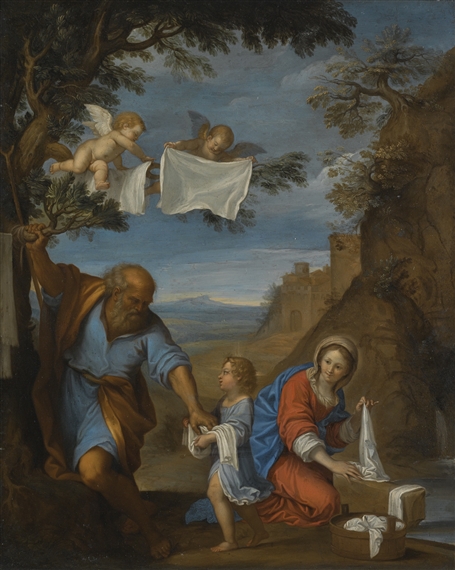 Francesco Albani | THE HOLY FAMILY IN A LANDSCAPE | MutualArt