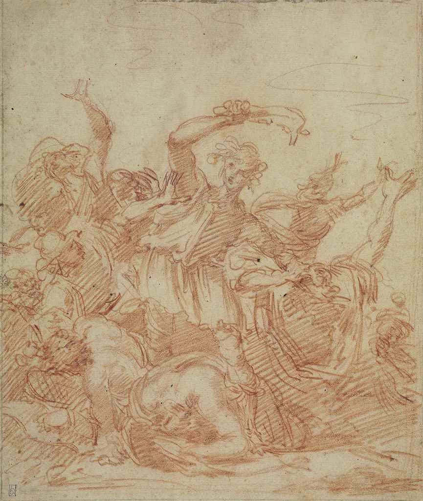 Jacopo Confortini | Samson slaying the Philistines with the Jawbone of ...