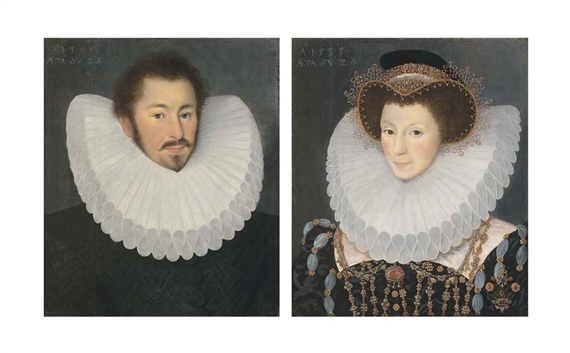 John Bettes Ii | Portrait of Joan Stint, Mrs George Evelyn (1550-1613 ...